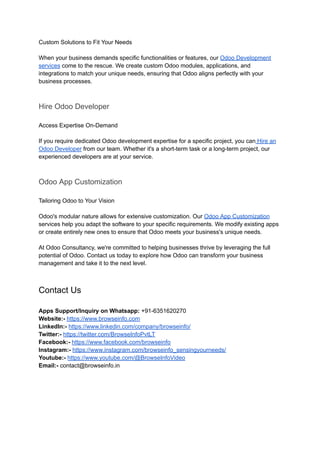 Mastering Odoo 16 A Comprehensive Guide | PDF