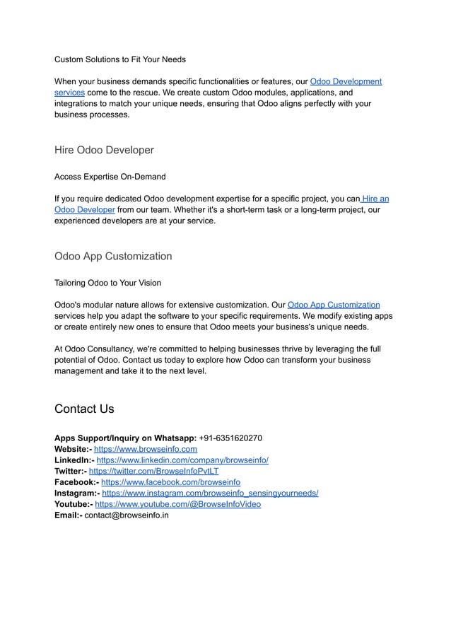 Mastering Odoo 16 A Comprehensive Guide | PDF