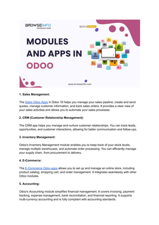 Mastering Odoo 16 A Comprehensive Guide | PDF