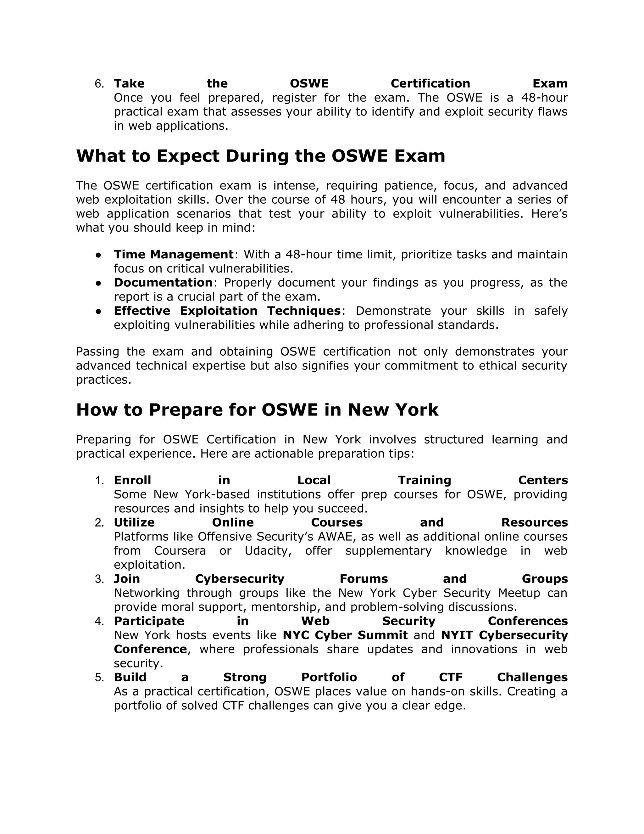Mastering OSWE Certification in New York.docx