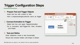 Mastering PowerPoint: Pro Techniques to Hide Text Effectively | PPTX