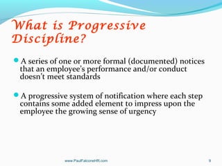 Mastering Progressive Discipline and Structuring Terminations | PPT