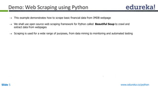 Python for Big Data Analytics | PPTX
