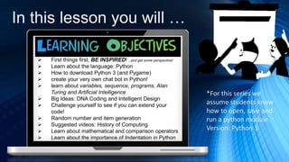 Mastering python lesson1 | PPT