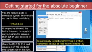 Mastering python lesson1 | PPT