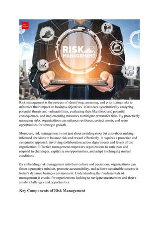 Mastering Risk Management: Strategies for Safeguarding Business Success ...