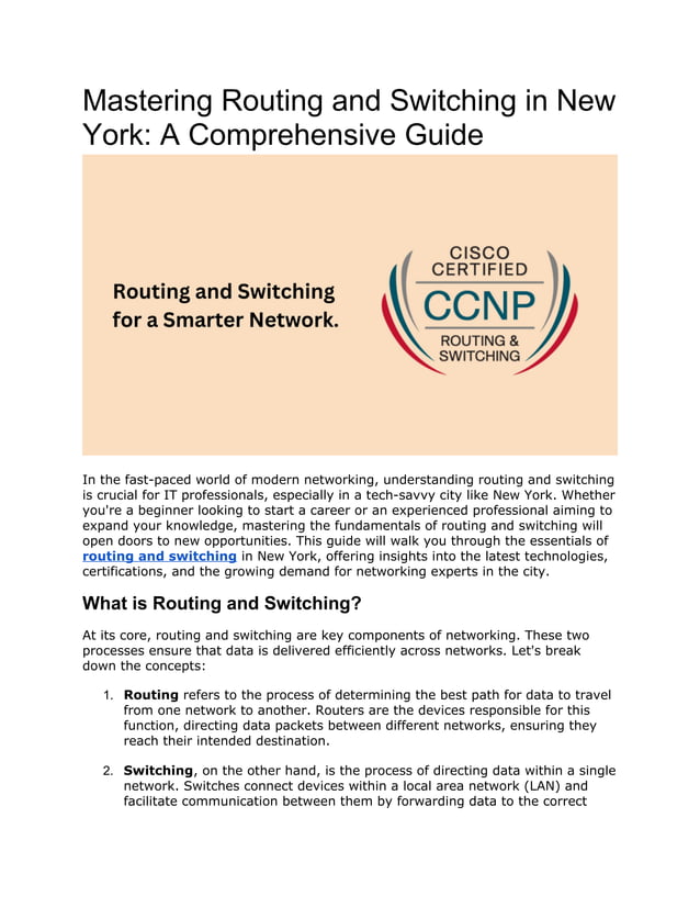 Mastering Routing and Switching in New York_ A Comprehensive Guide.docx