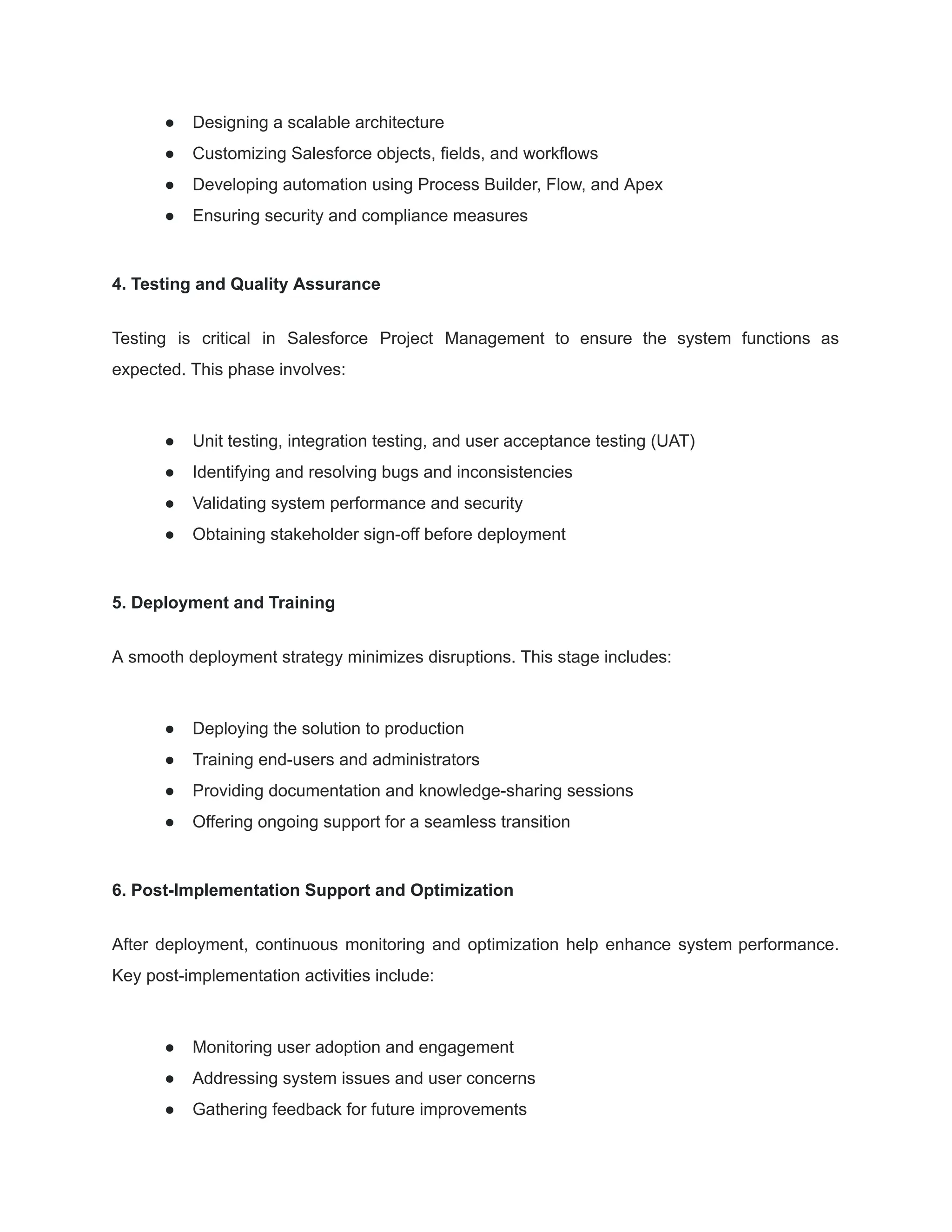 Mastering Salesforce Project Management For Seamless Implementationpdf