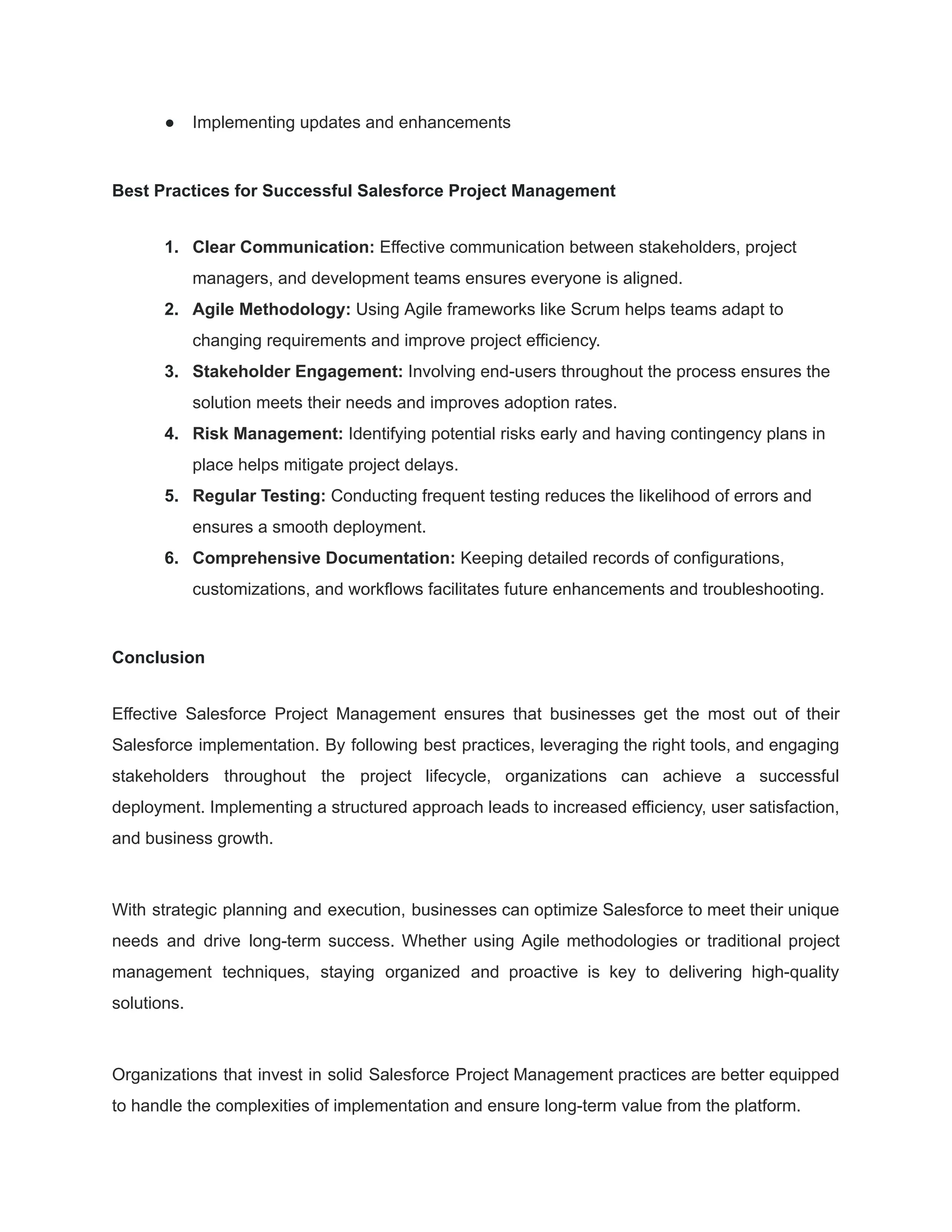 Mastering Salesforce Project Management For Seamless Implementationpdf