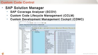 Managing SAP Custom Code | PPT