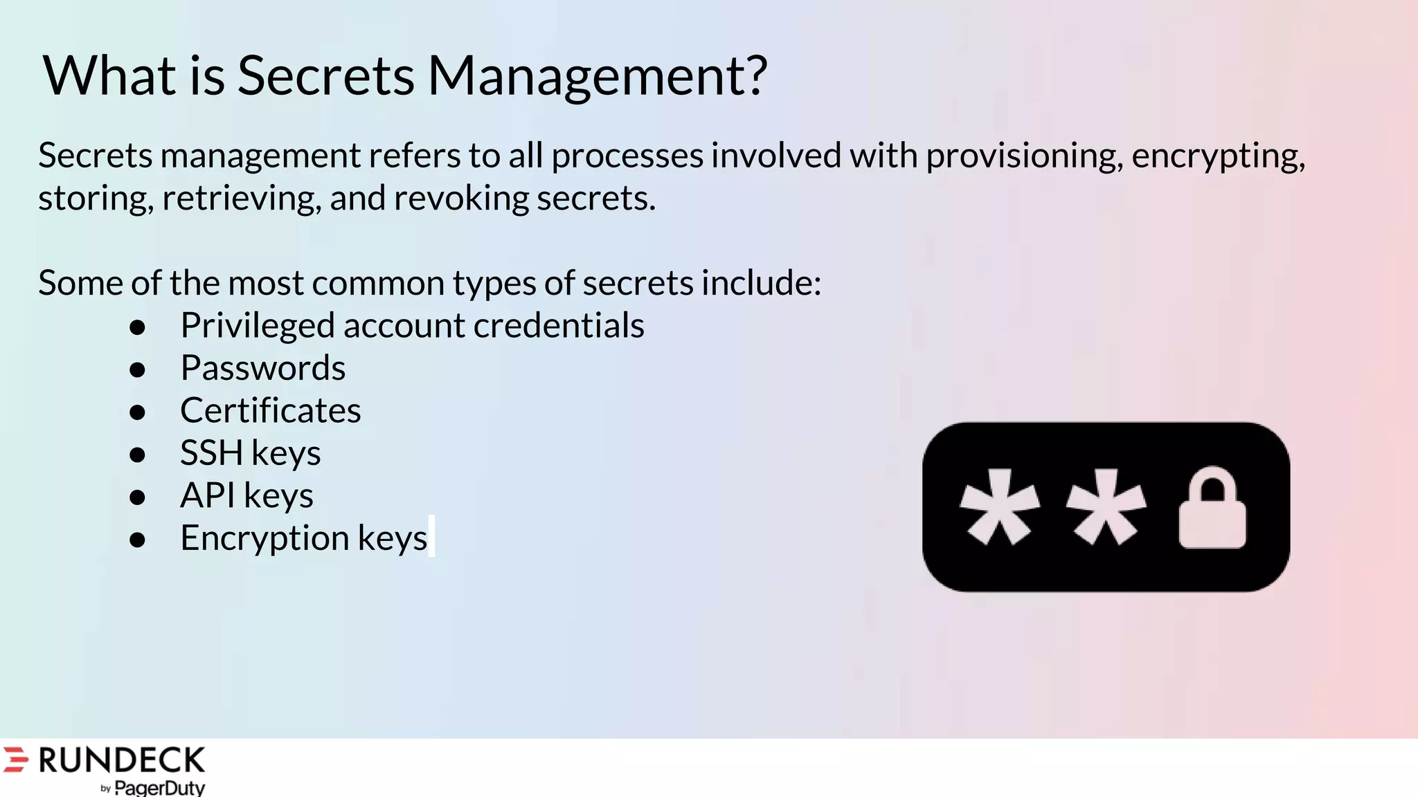 Mastering Secrets Management in Rundeck | PPTX