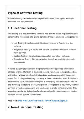 Mastering Software Testing Types, Techniques & Effective Strategies for ...