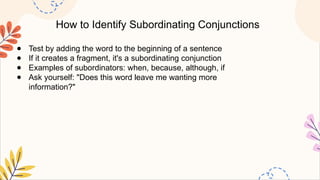 Mastering Subordinating Conjunctions Connecting Ideas with Precision.pptx