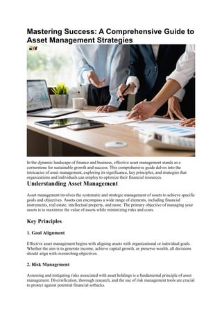 Mastering Asset Management Strategies: A Comprehensive Guide ...