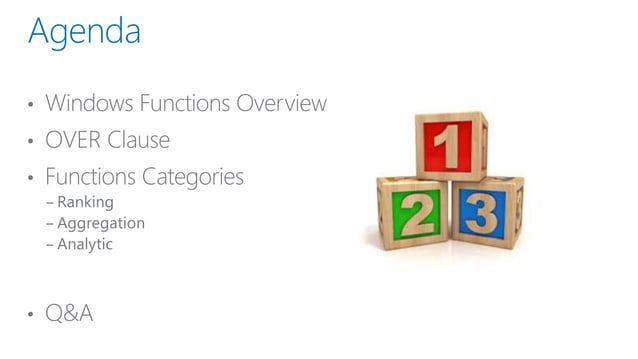 Mastering T-SQL Window Functions | PPT