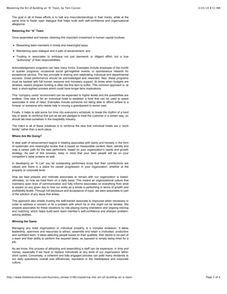 Mastering the art of building an “a” team, by tom conran | PDF