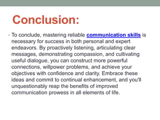 Mastering the Art of Communication Tips for Effective Communication ...