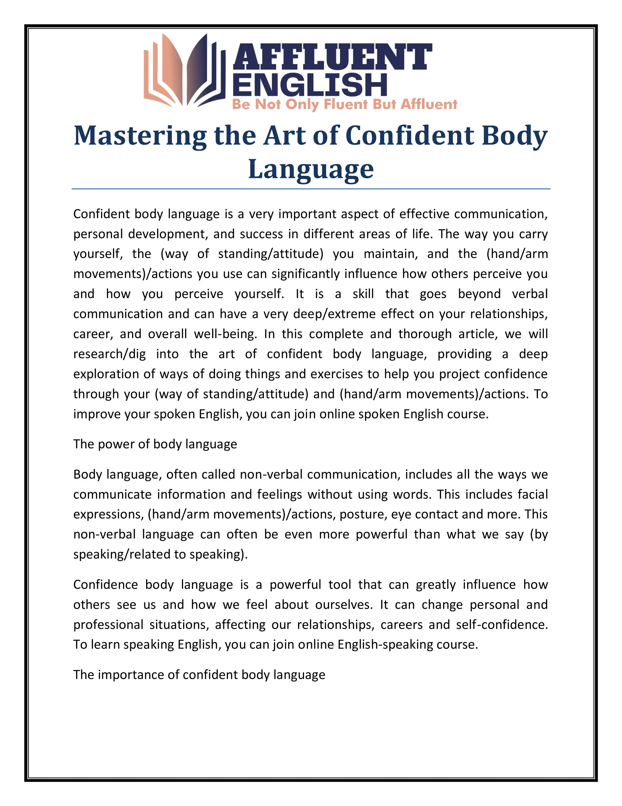 Mastering the Art of Confident Body Language.pdf
