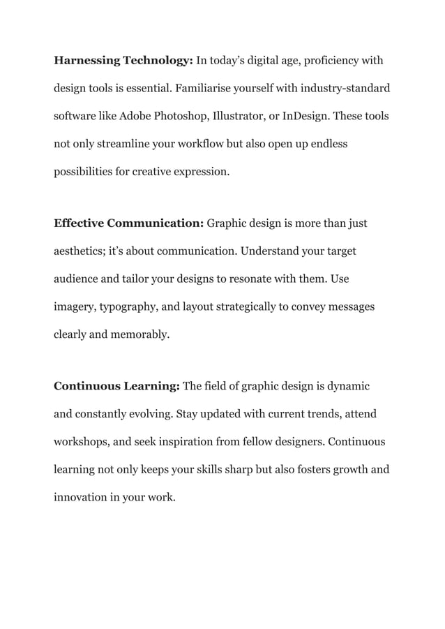 "Mastering Graphic Design: Essential Tips and Tricks for Beginners and ...