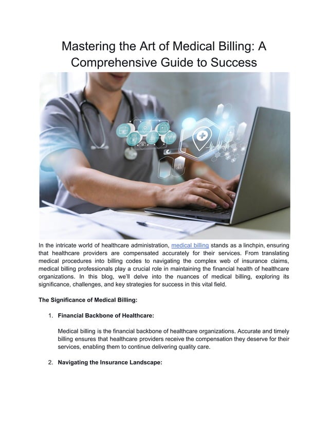 Mastering the Art of Medical Billing: A Comprehensive Guide to Success ...