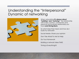 Mastering the art of networking teaching demo final | PPT