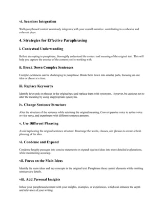 6 Major Points To Mastering The Art Of Paraphrasing: Improve Content ...