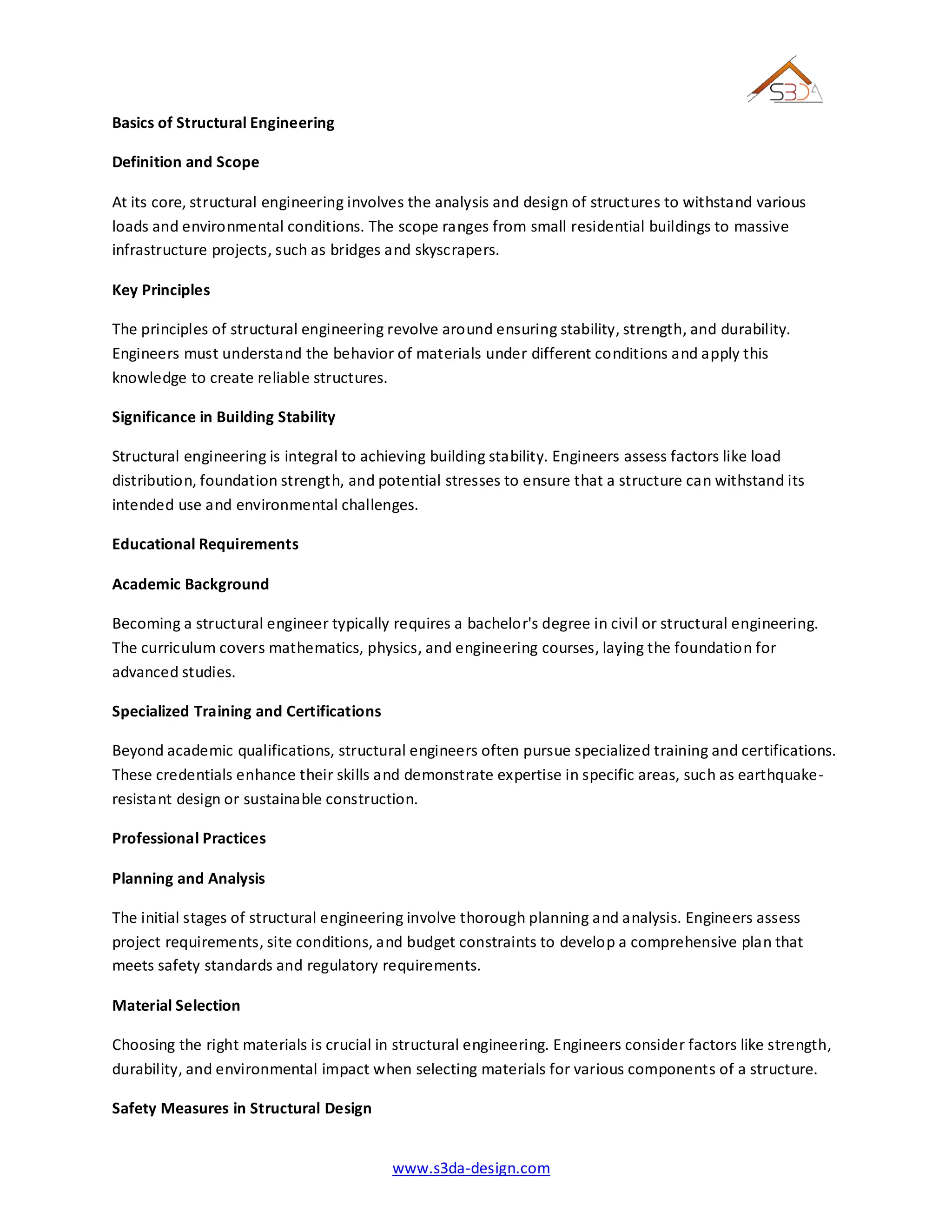 Mastering the Art of Structural Engineering: Principles, Practices, and ...