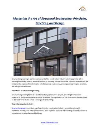 Mastering the Art of Structural Engineering: Principles, Practices, and ...