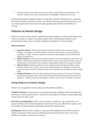 Mastering the Art of Textures and Patterns in Interior Design.pdf