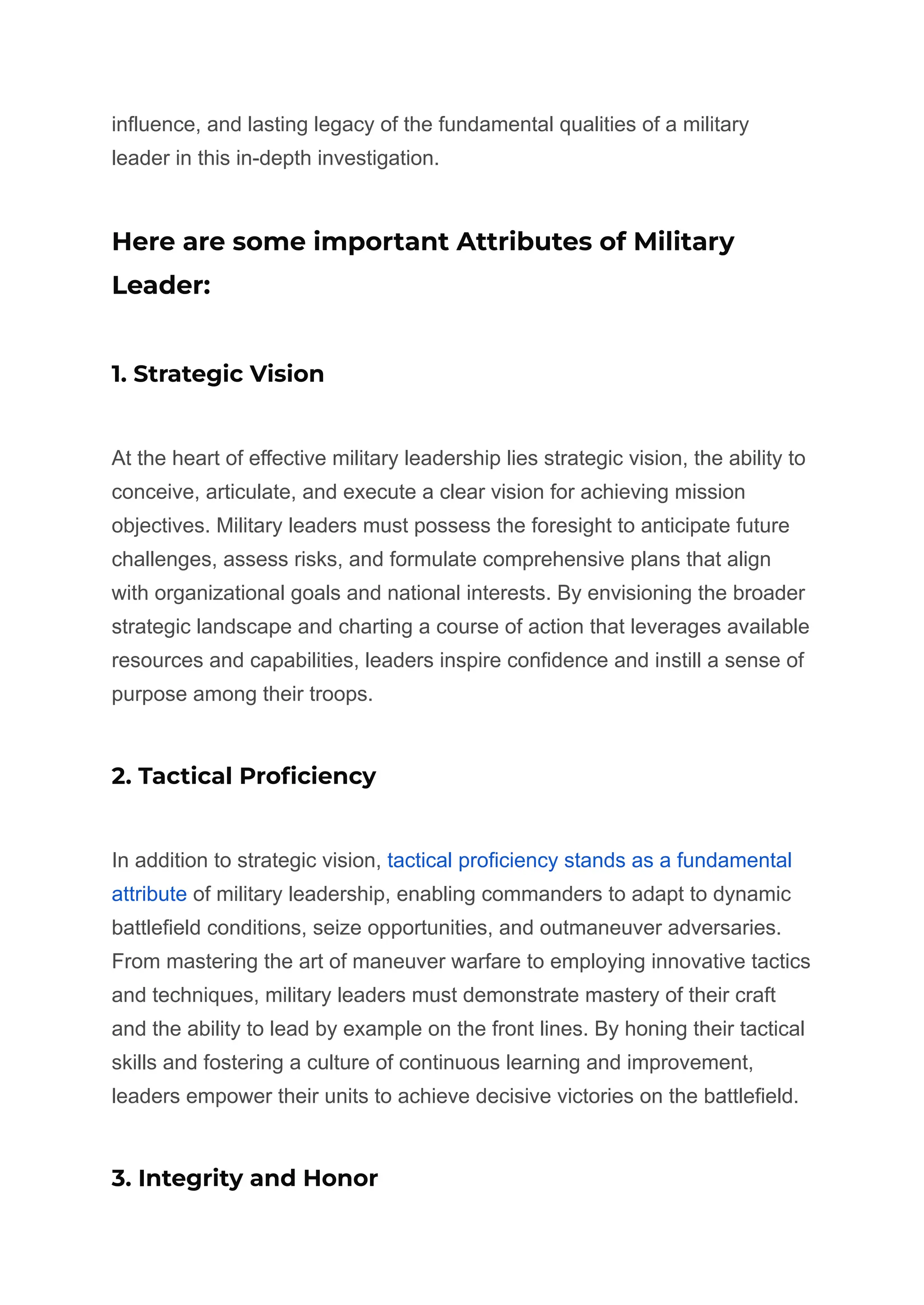 Mastering the Attributes of a Military Leader_ Essential Traits for ...