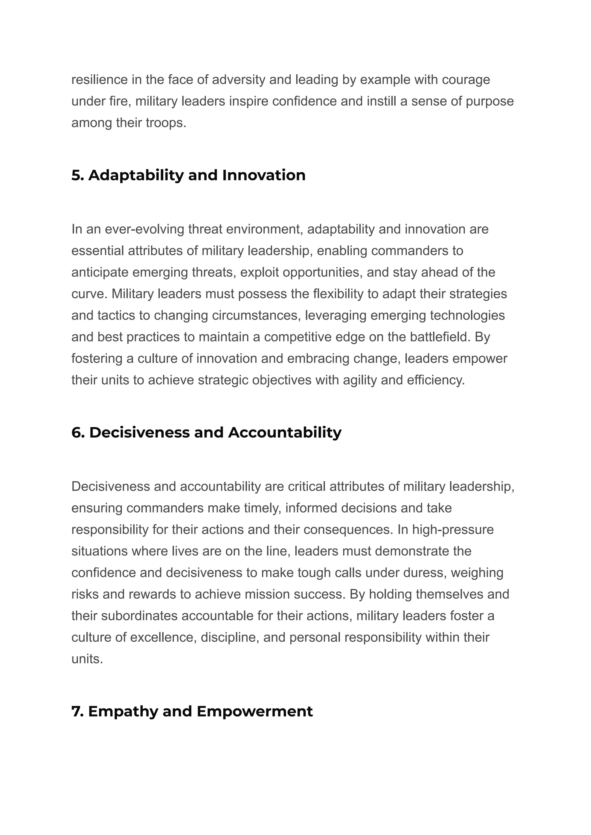 Mastering the Attributes of a Military Leader_ Essential Traits for ...