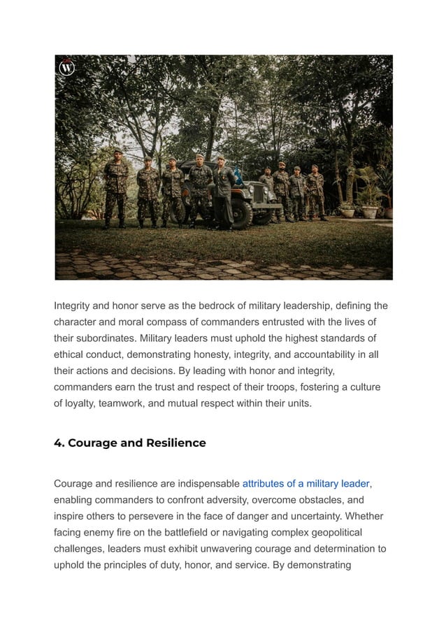 Mastering the Attributes of a Military Leader_ Essential Traits for ...