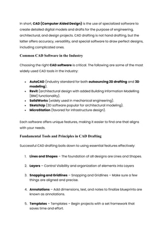 Mastering the CAD Drafting Process: A Comprehensive Guide | PDF