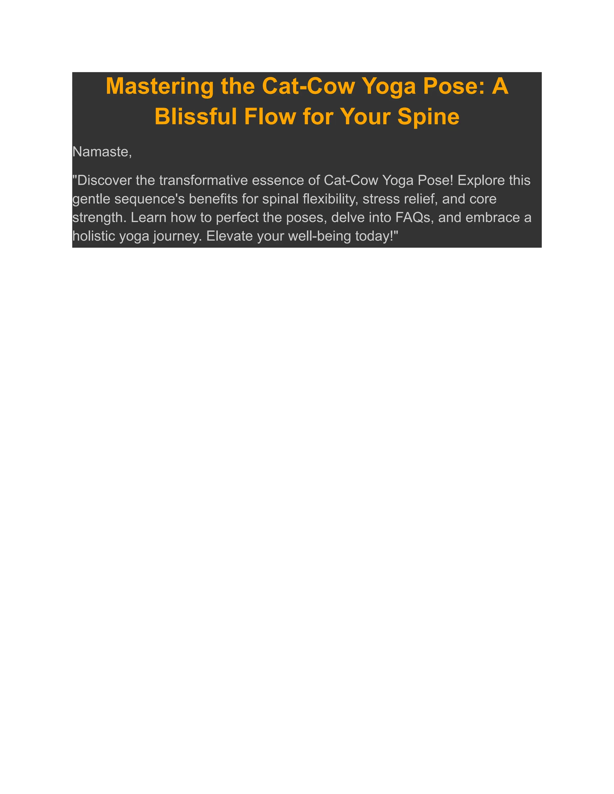 Mastering the Cat-Cow Yoga Pose_ A Blissful Flow for Your Spine.pdf