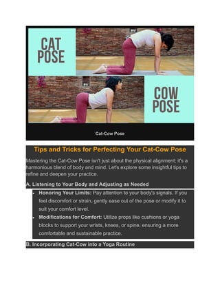 Mastering the Cat-Cow Yoga Pose_ A Blissful Flow for Your Spine.pdf ...