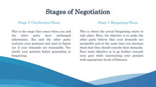 Mastering the five stages of negotiation | PPTX