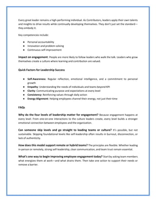 Mastering the Four Levels of Leadership to Drive Lasting Employee ...