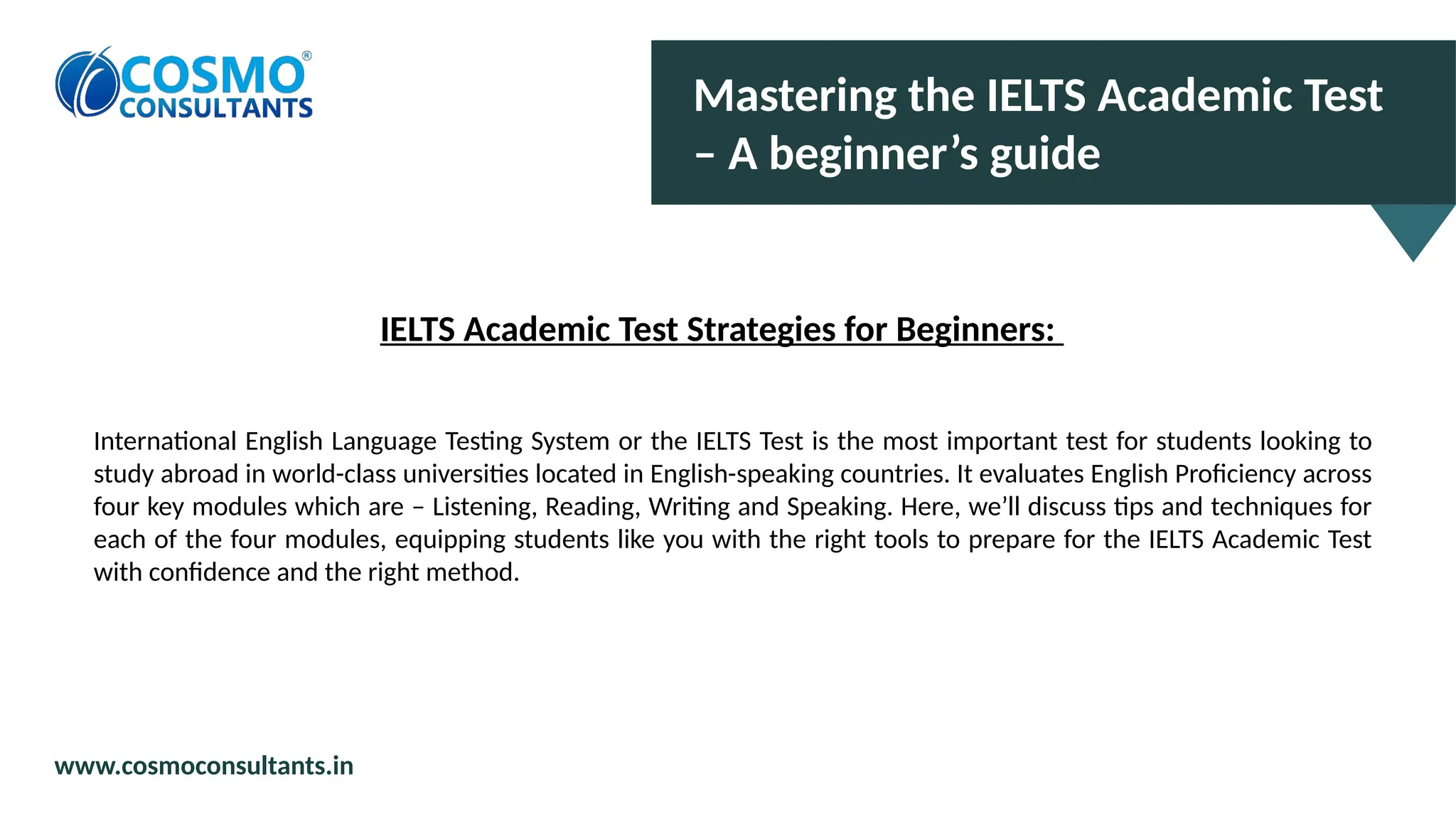 Mastering the IELTS Academic Test – A beginner’s guide | PPTX ...