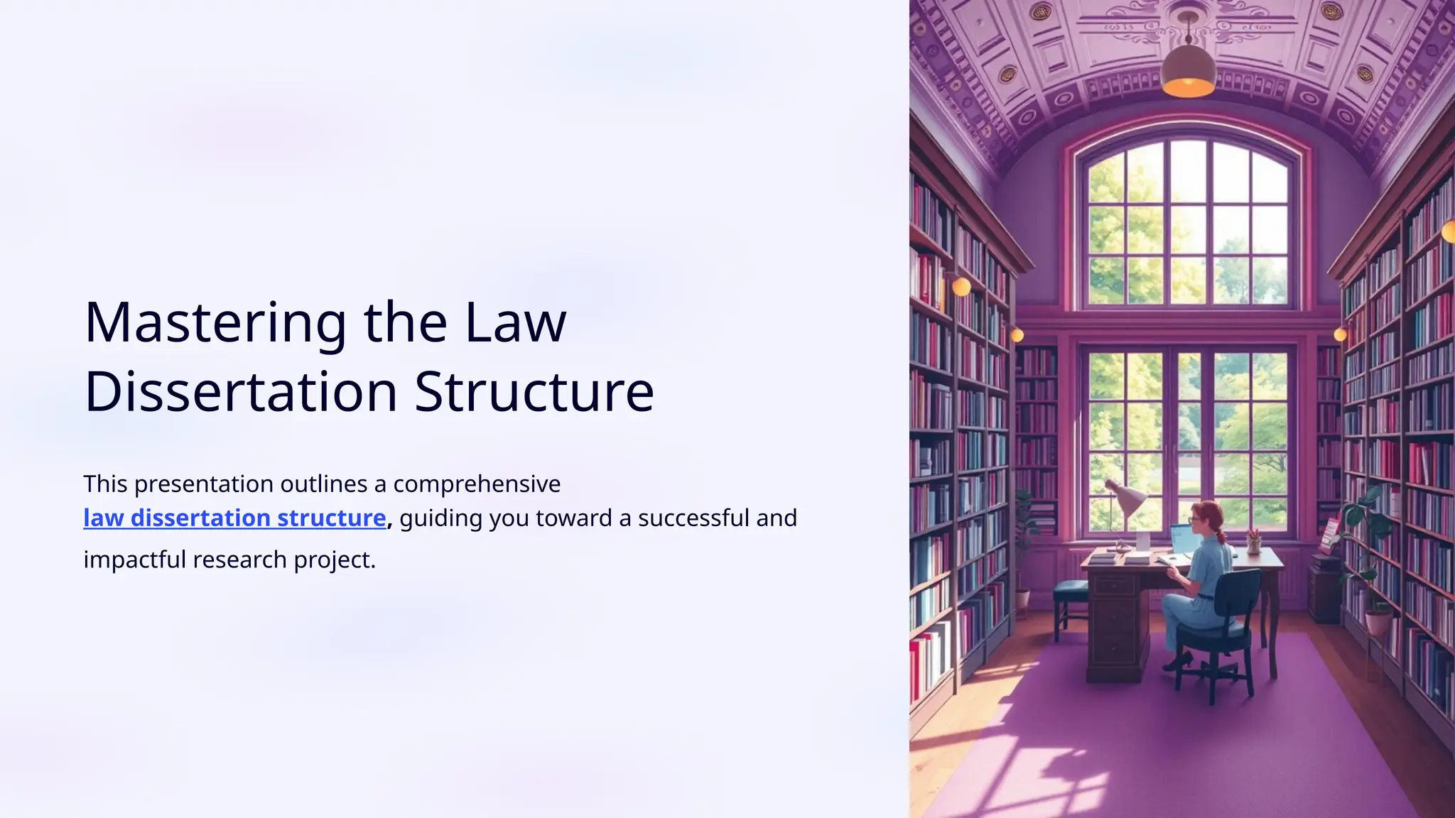 Mastering the Law Dissertation Structure.pptx