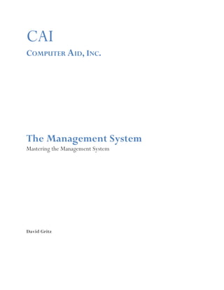 Mastering the Management System | PDF | Business | Business and Finance