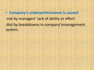 Mastering the management system | PPTX