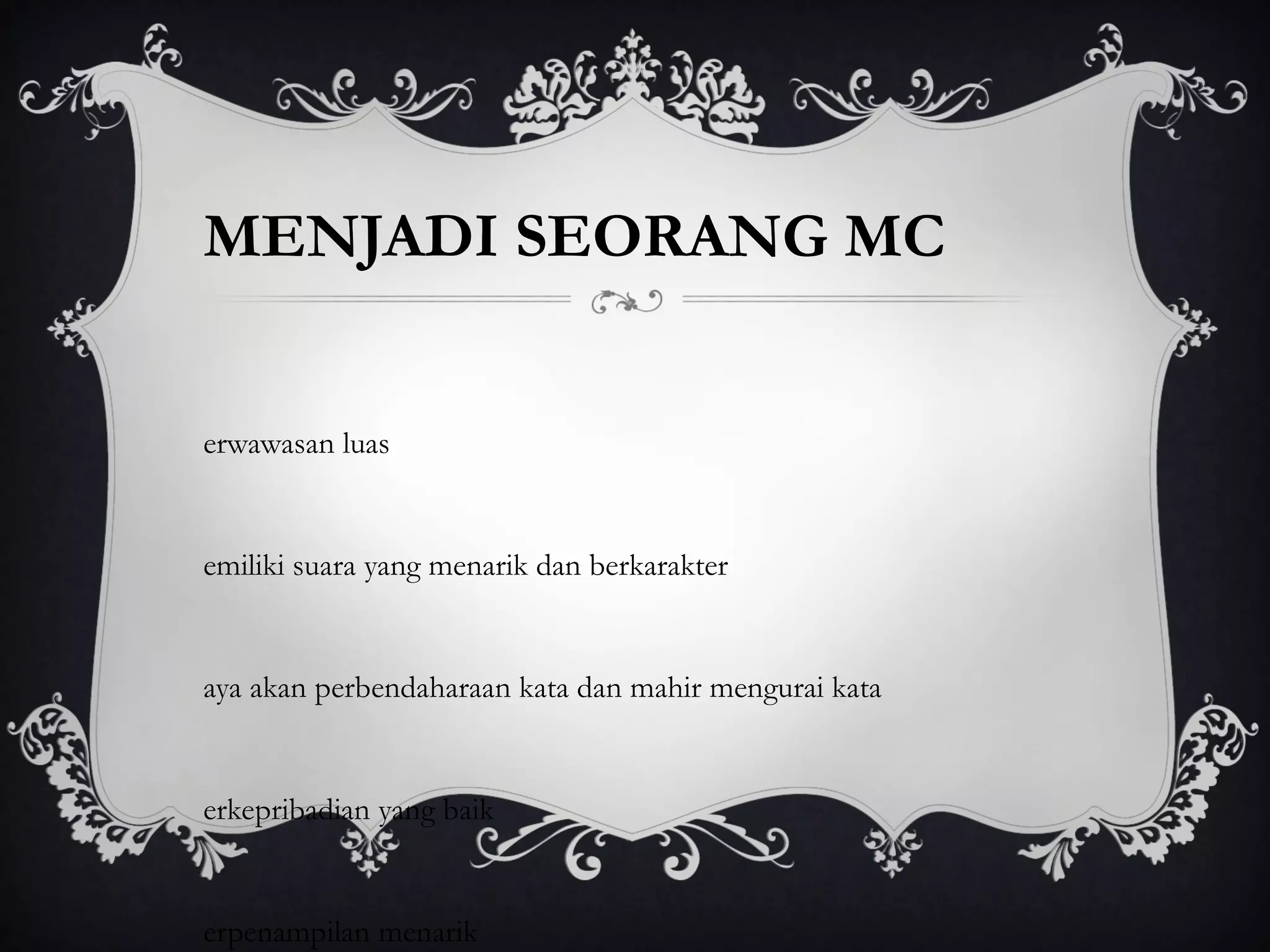 Mastering the master of ceremony | PPT