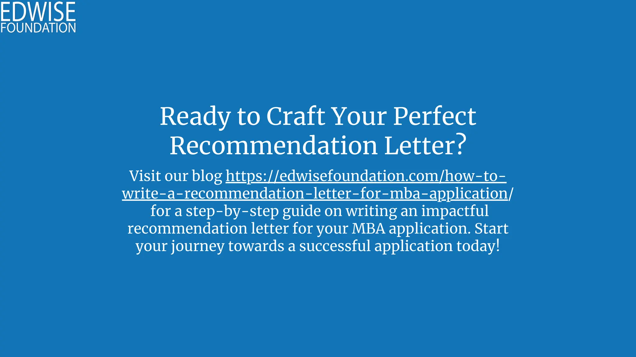 Mastering the MBA Recommendation Letter. | PDF