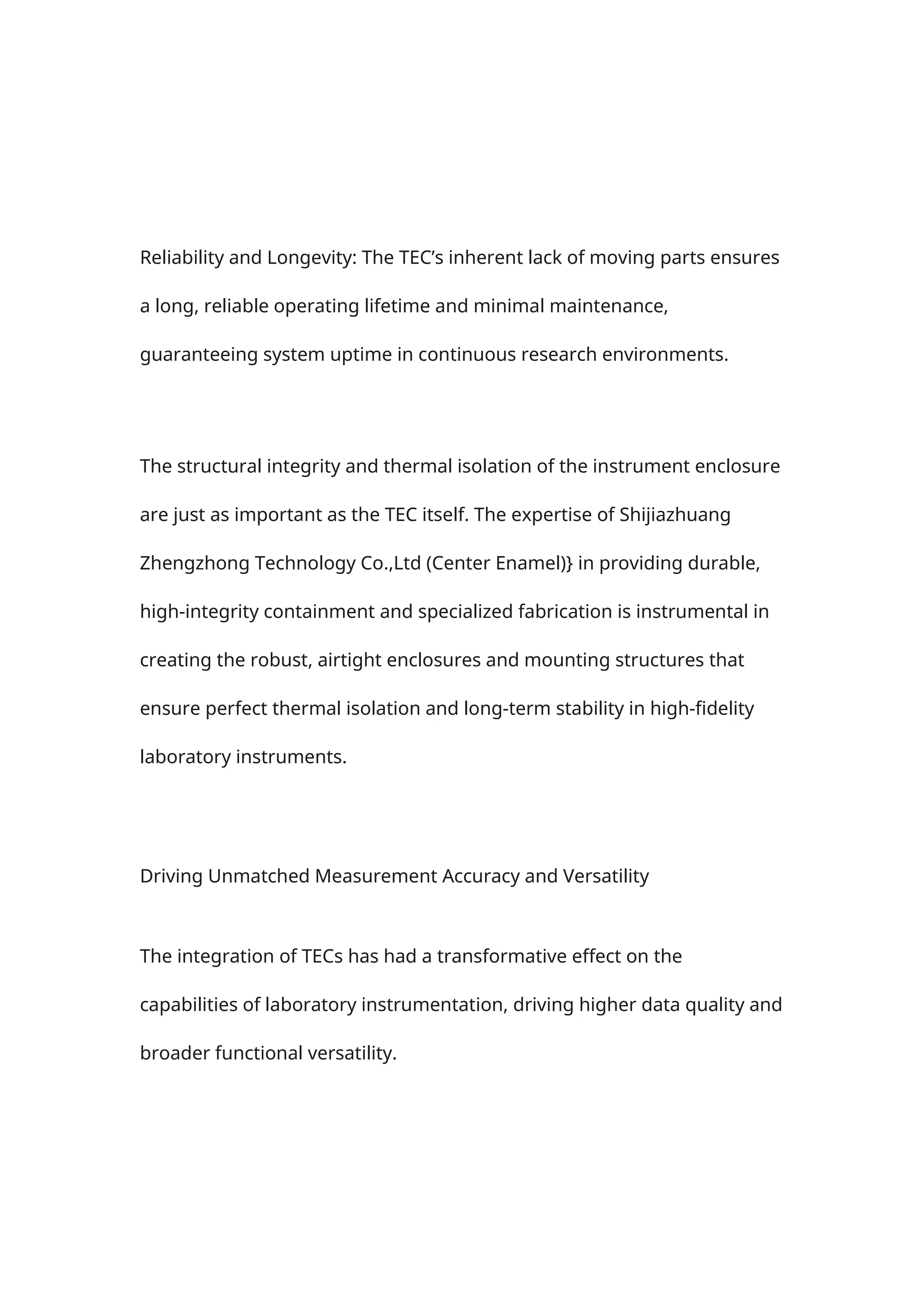 Mastering the Microscale TECs Deliver Unrivaled Thermal Stability for ...