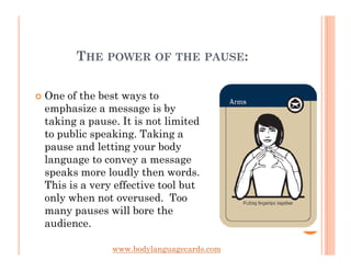 Mastering the non verbal language of leadership | PDF