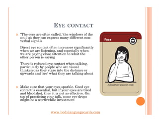 Mastering the non verbal language of leadership | PDF