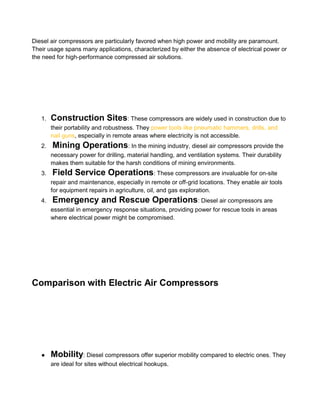 Mastering the Power of Diesel Air Compressors_ Types of Diesel Air ...