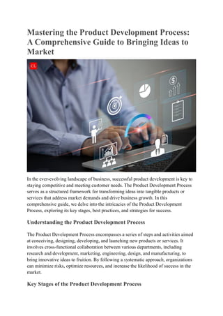 Mastering the Product Development Process: A Comprehensive Guide to ...
