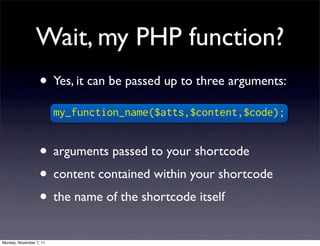 Mastering the shortcode api | PPT