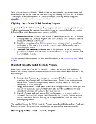TikTok Creativity Program: How to Get Instantly Monetized.docx